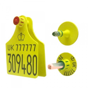 Combo 13 DNA - Large Flag with Tissue Sampling Button | Cattle tags ...